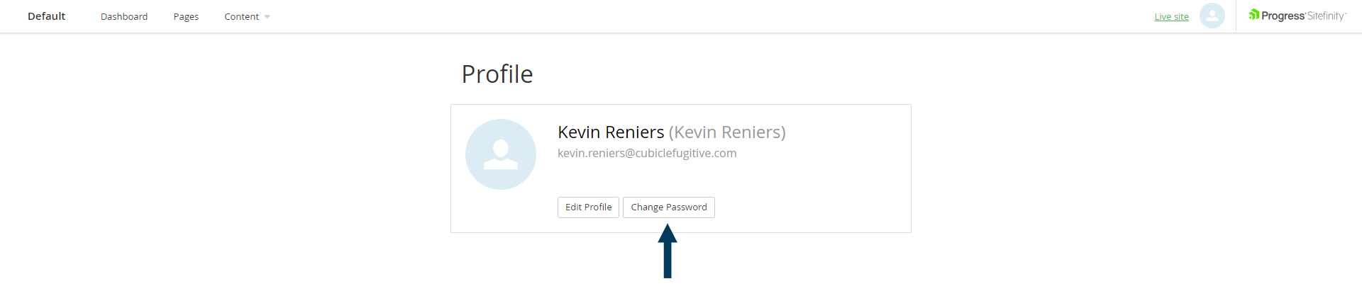 How to Change Your Sitefinity User Password How to Change Your Sitefinity User Password